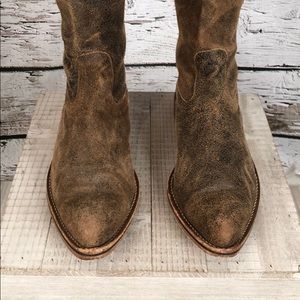 Jim Barnier | Shoes | Jim Barnier Sunset Brown Distressed Boots Sz ...